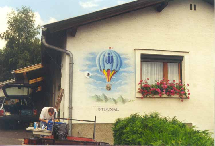 WaP-Graphics Wandbild - Vergrößerte Ansicht einer Wandbemalung